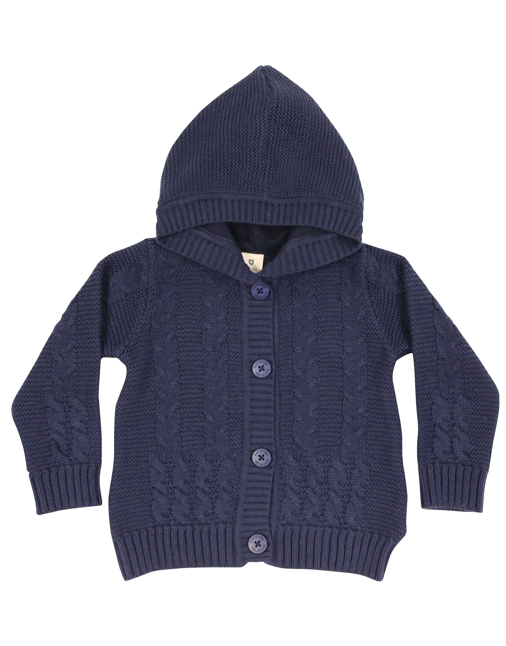 Textured Knit Jacket Navy – Korango