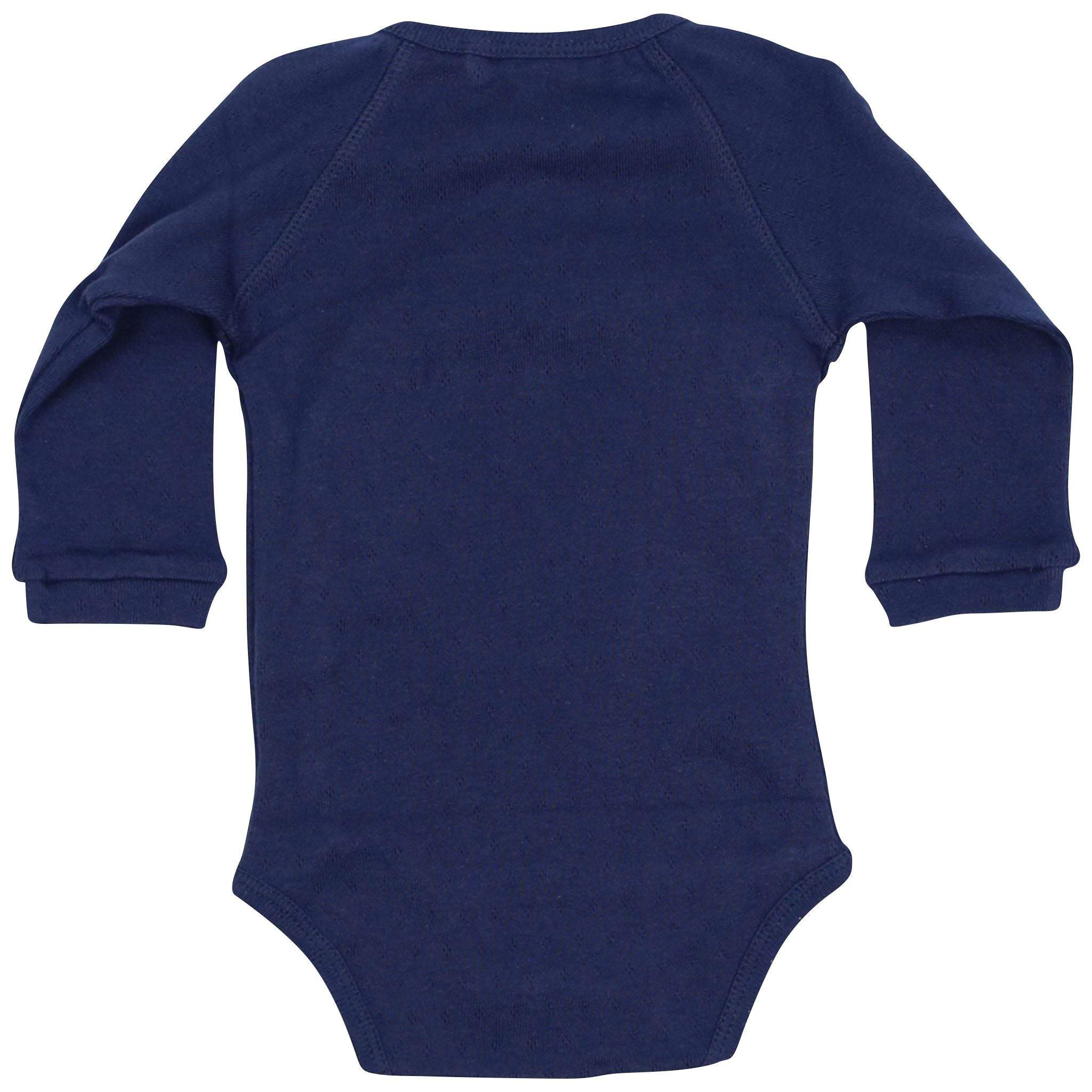 Organic Pointelle Bodysuit Navy – Korango