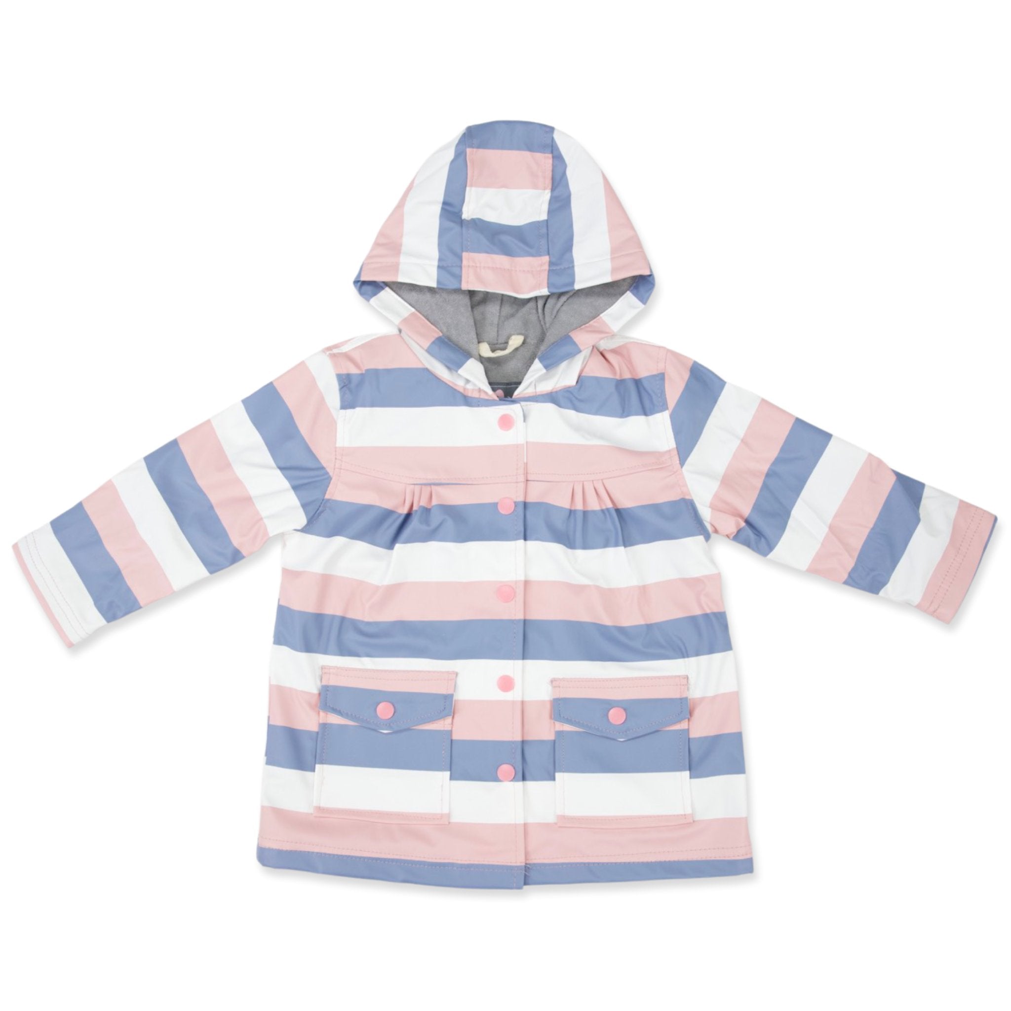 Pink Stripe Raincoat – Korango